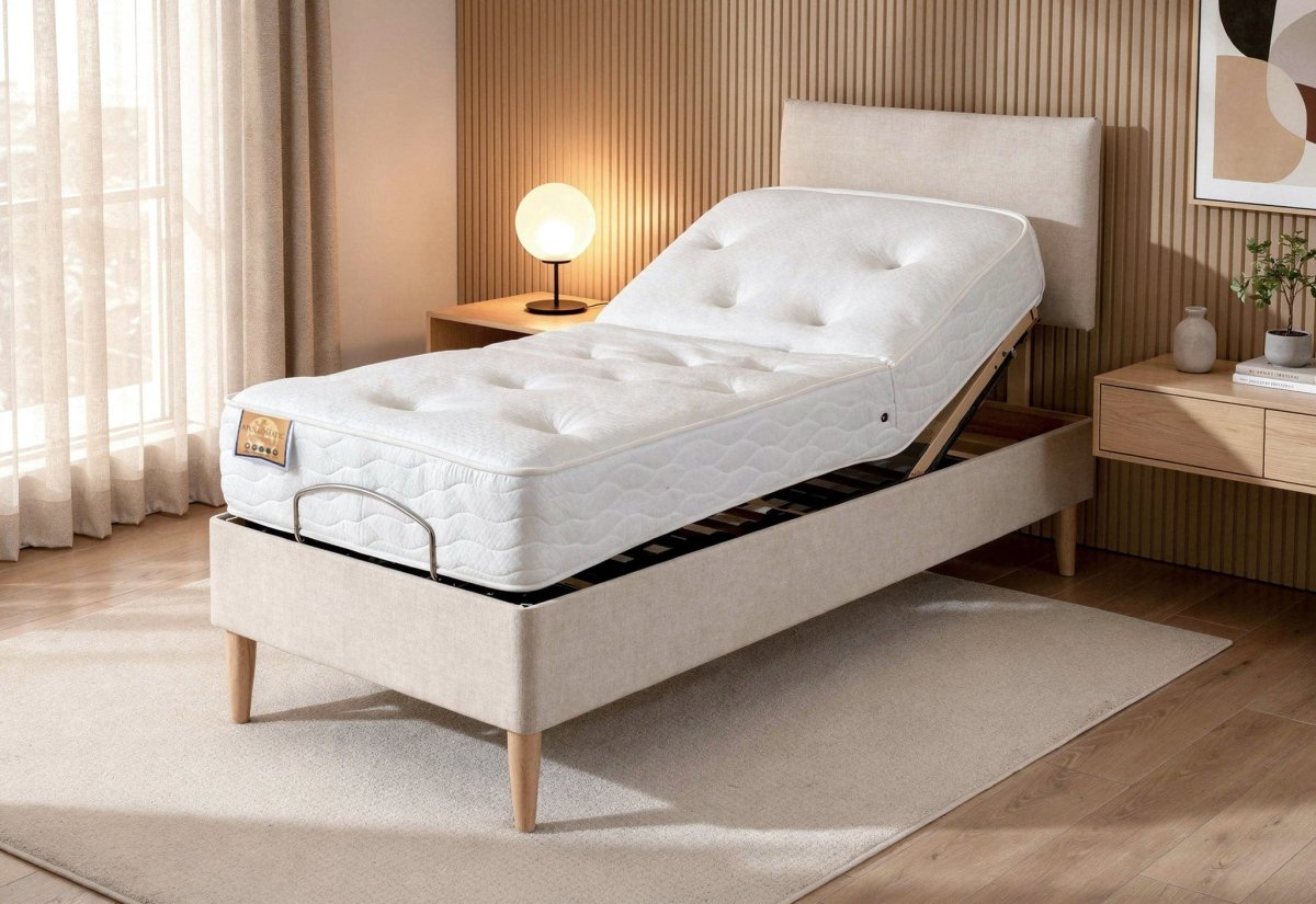 Apollomatic 1000 Pocket Electric Adjustable Divan Bed Set on Legs ...